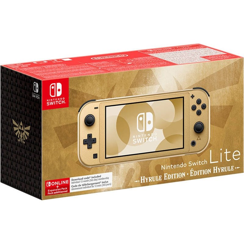 Consola Nintendo Switch Lite - Hyrule Edition (+ 12 Meses Nintendo Swi