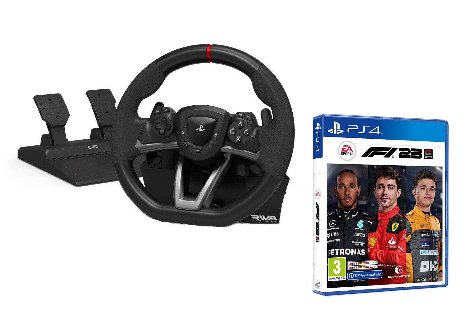 Volante Hori RWA Apex PS5/PS4/PC + F1 23 PS4